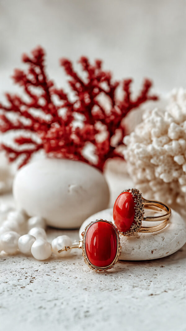 Pearl and Red Coral Rings: Traditional Jewelry Guide | Fashonation