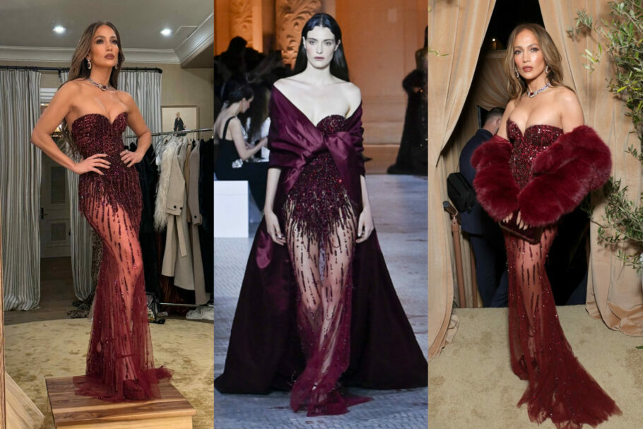 Jennifer Lopez Shines in Zuhair Murad Couture at Vanity Fair and Amazon ...